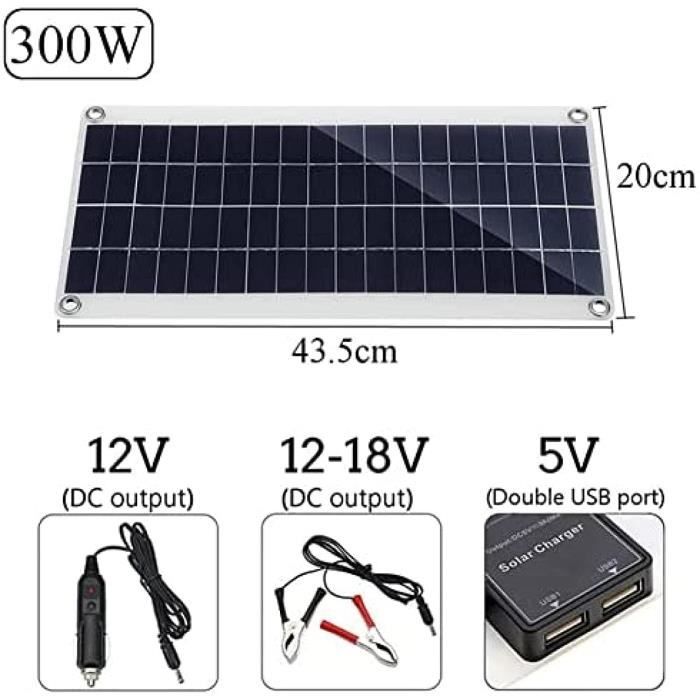 Panneau solaire portable panneaux solaires monocristallins flexibles 300w système de production ...