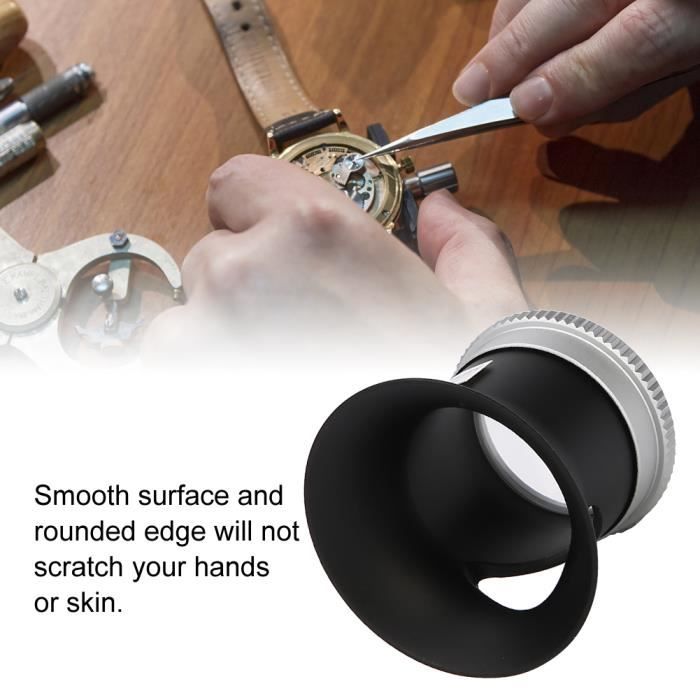 Garosa loupe de bijoutier 15x montre en plastique loupe réparation ...