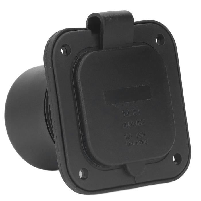 GOTOTOP Male Receptacle, Flange Power Inlet 2 Pole 3 Wire with ...