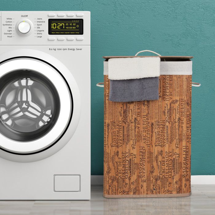 Panier à lessive en bambou pliable - 10034149-470 - Cdiscount Maison