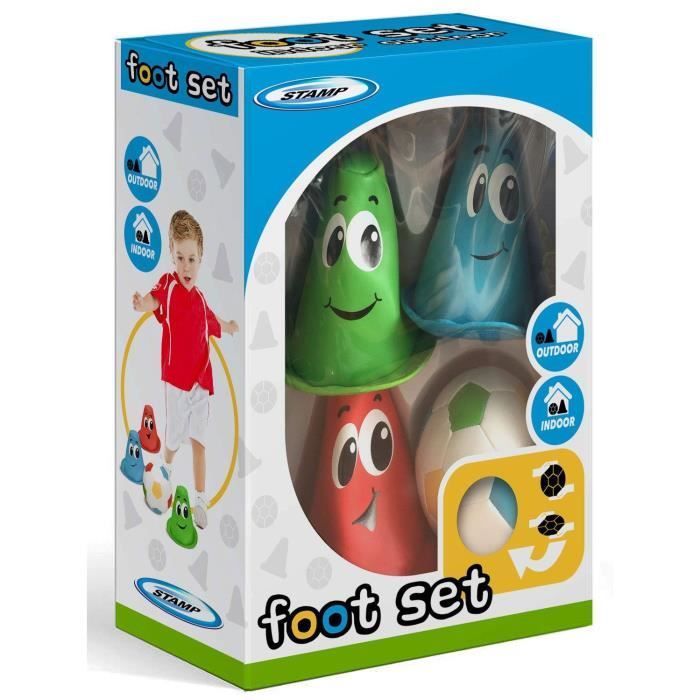 Set de Foot pré-scolaire - STAMP - Balle et 3 cônes - Mixte - A partir ...