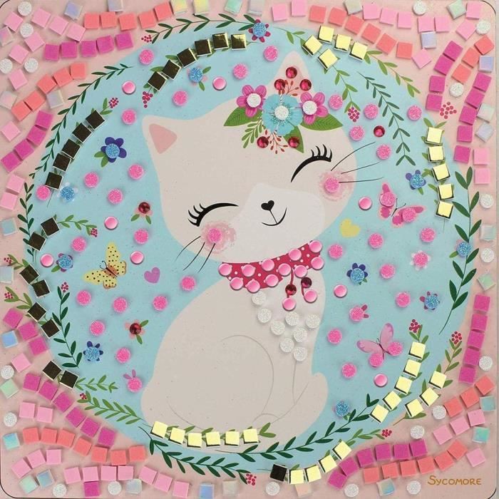 JEU DE MOSAIQUE Mosa ques autocollantes pour enfants - 3 tableaux ...
