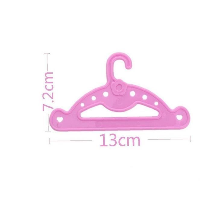 Cintres de vêtements poupée Mini portable penderie robe chemise manteau ...