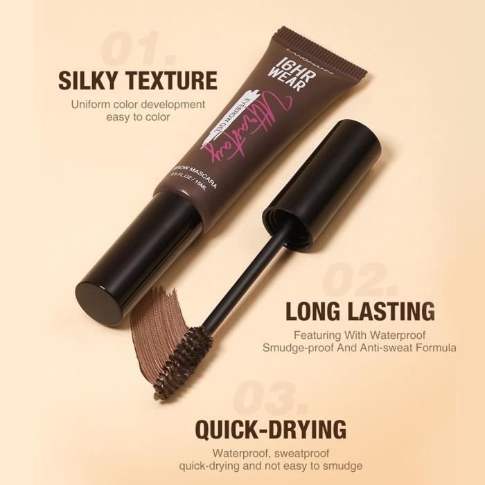 Eyebrow Tint Mascara Cream, Eyebrow Glue & 4 Colours Eyebrow Tinting ...