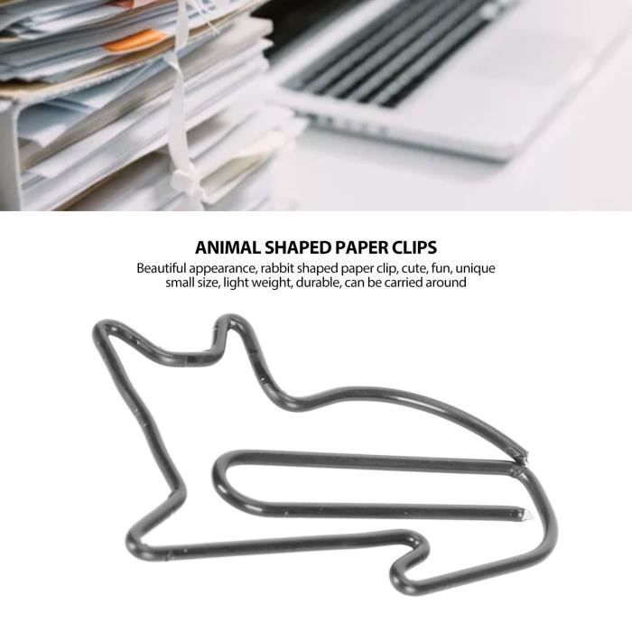 Trombones mignons 100 pièces mignon trombones en forme d'animal signet ...