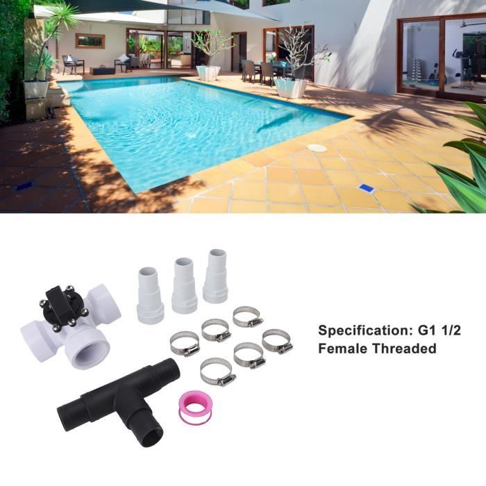 Mxzzand Valve de Dérivation 3 Voies pour Piscine Spa - Remplacement Zodiaque Jandy G1 1/2 ...