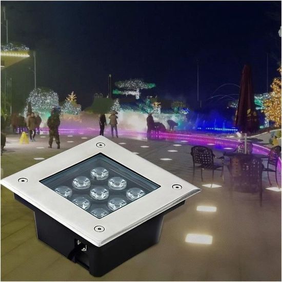 Spot LED encastrable carré étanche IP67 pour terrasse - Green Light ...