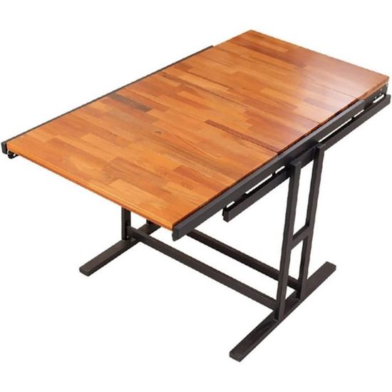 Table à Manger Extensible - Peu A681 - Bois Massif - 6 Places ...