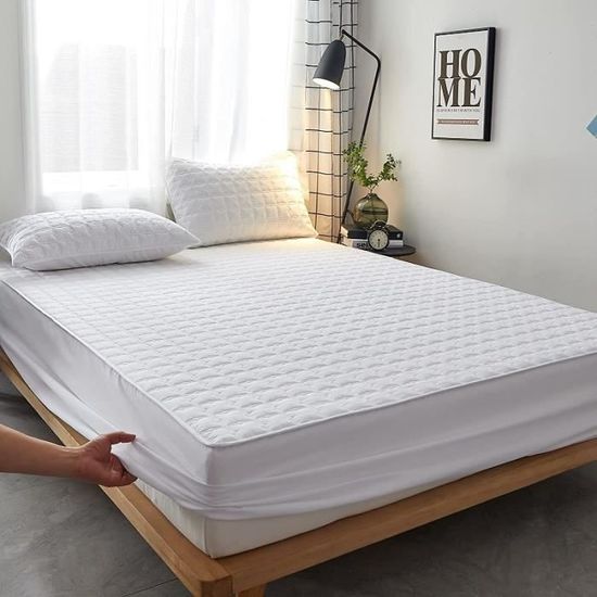Housse de Protection de Matelas matelassée DrapHousse matelassé La ...