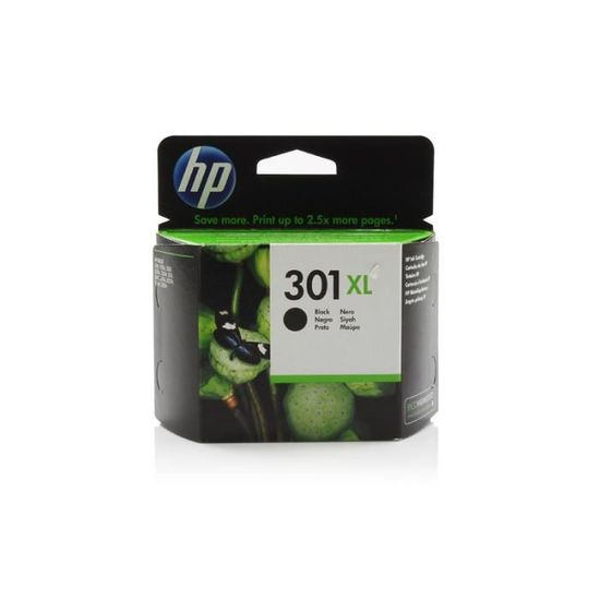 Cartouche d'encre Noir - HP - DeskJet 2550 - CH563EE / 301XL - Pack de ...