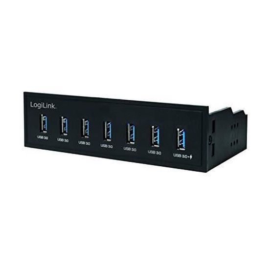 Concentrateur (hub) - LOGILINK - UA0342-5,25" - 7 ports - USB - 5 Gbit ...