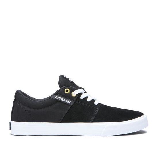Chaussures SUPRA STACKS II VULC black black white - Achat / Vente ...
