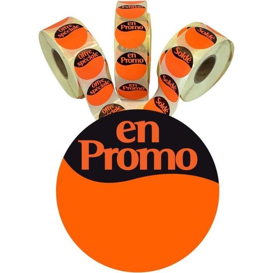 30222 - Rouleau de 1000 étiquettes Autocollantes - Ø 40mm ...