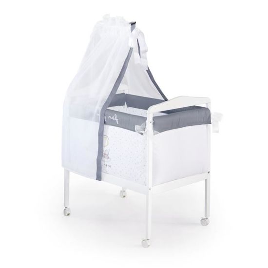 TANUKI - Berceau bébé en bois "RABBIT & MOON"de 0 à 12 mois jusqu'a 9 ...