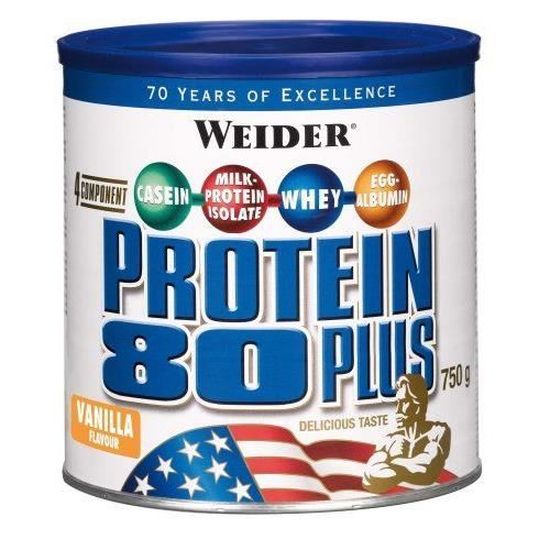 WEIDER Boîte de Protein 80+anille 750g - Cdiscount Sport