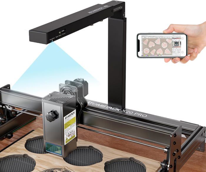 ATOMSTACK AC2 LightBurn Caméra pour Graveur laser HD 1080P, connexion ...