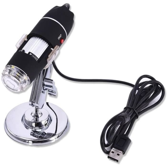 Microscope USB Le Microscope Numérique USB 2 en 1 Black 1600X Peut Être ...