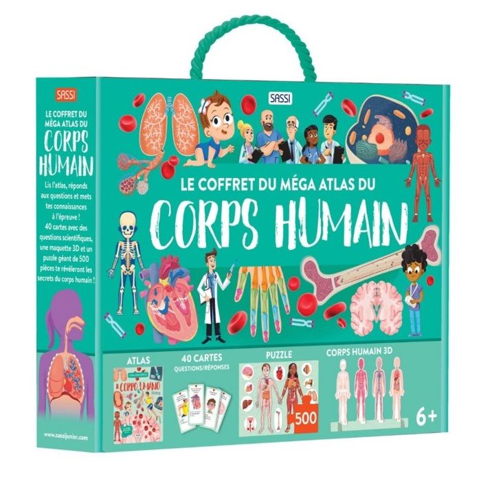 Atlas Complet du Corps Humain - 64 Pages - 40 Cartes - Puzzle 500 ...