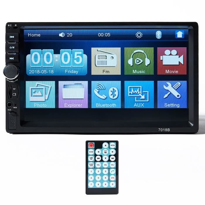 7018b - Lecteur Multimédia Stéréo À Écran Tactile 7 Pouces, Mirrorlink ...