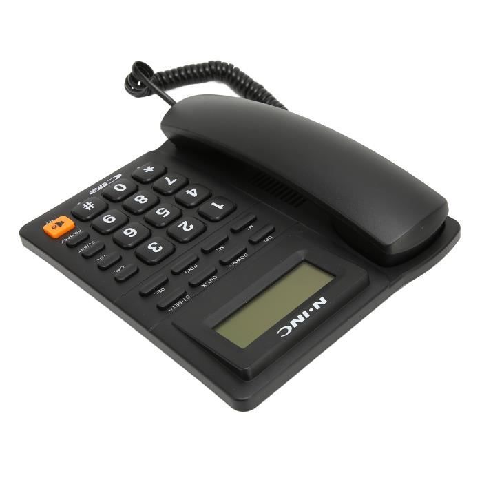 Téléphone Filaire Téléphone Fixe Filaire Multifonction Affichage De L'Identification De L ...