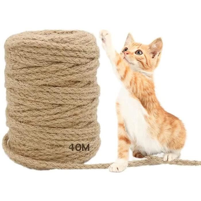Corde Chat Grimper,Jute épais Ficelle Cordon,Corde Chat Griffe,Corde à ...