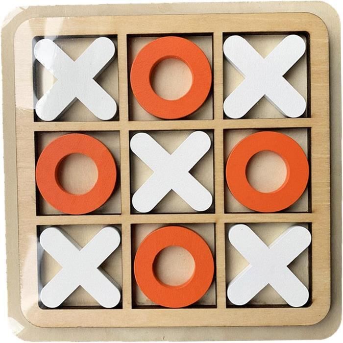 Jeu De Tic-Tac-Toe, Jeu De Société En Bois De Table Classique, Jeux De ...