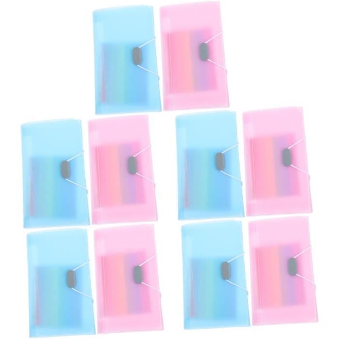 10 Pcs Dossier De Stockage De Notes Enveloppes Colorées Dossiers De ...