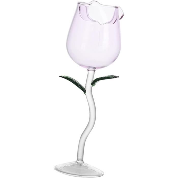 Verre À Vin Rose Tasses À Eau En Verre Verres À Vin De Mariage Verre À ...