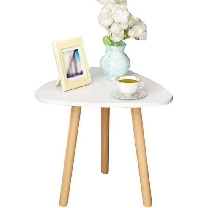 Table Table Basse Ronde Chambre Table De Chevet En Bois Facile À ...