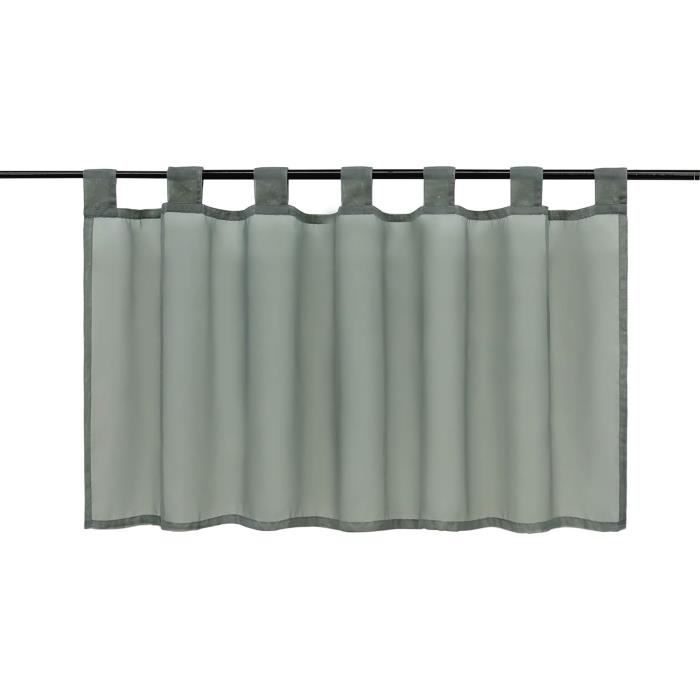 Eva Rideau Brise-Bise Uni À Passant Sans Perçage Passe Tringle En ...