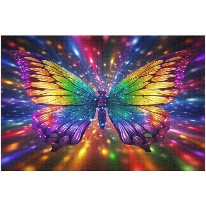 Puzzle Papillon Adulte 1000 Pièces - Artisanat en Bois - Cadeau Unique ...