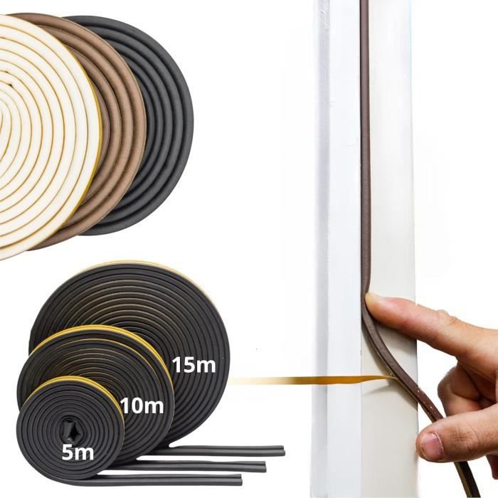 Joint Isolant Porte Et Fenêtre I Marron 15M I Isolation Thermique Et ...