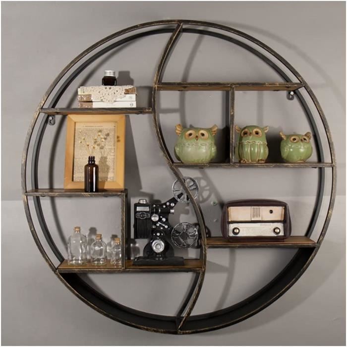 Tablettes murales Rétro mur étagère murale créative étagère salon ...