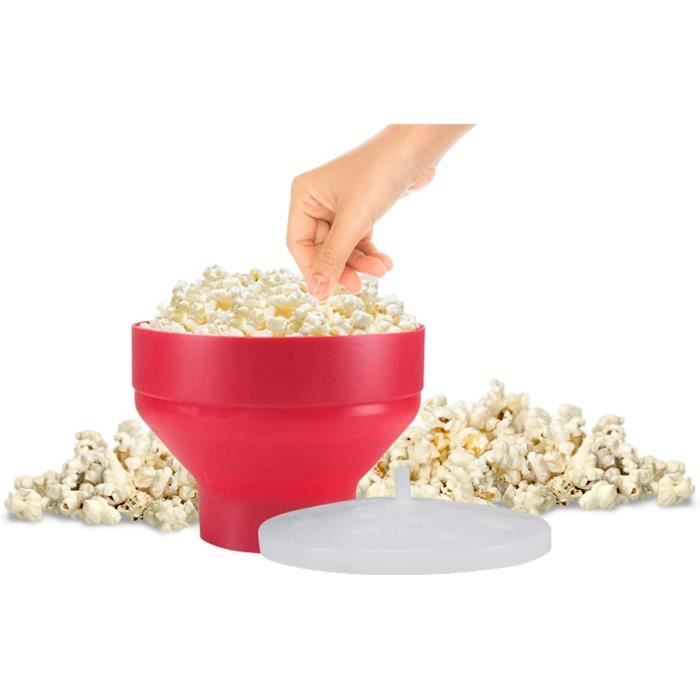 C106CAS002 Pop Corn Micro Ondes avec Bol Pliable pour un Popcorn ...