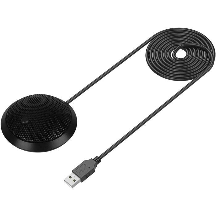 Microphone d'ordinateur USB, Portable omnidirectionnel condenseur ...