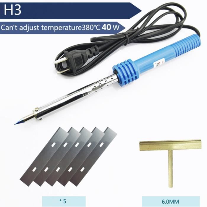Poste a souder,Fer à souder à température réglable en T avec couteau chaud gratuit pour la ...