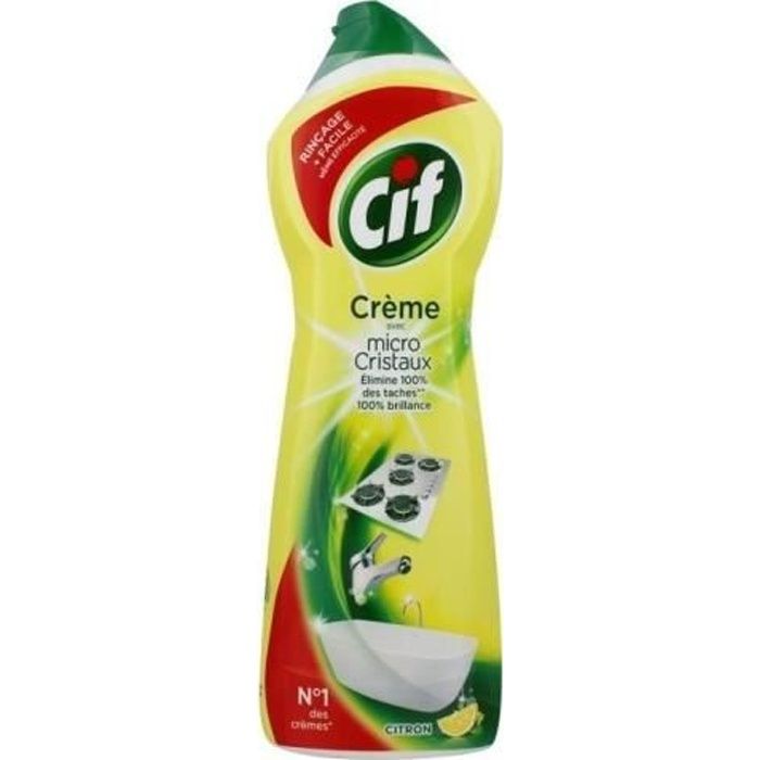 CIF - Crème à récurer LEMON with micro crystals - 500 ml - Cdiscount Au ...