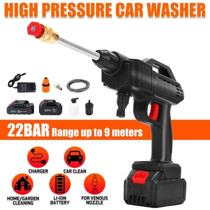 NETTOYEUR HAUTE PRESSION - MOOHOP - 24V - 200L/h - 22Bar - Sans fil ...
