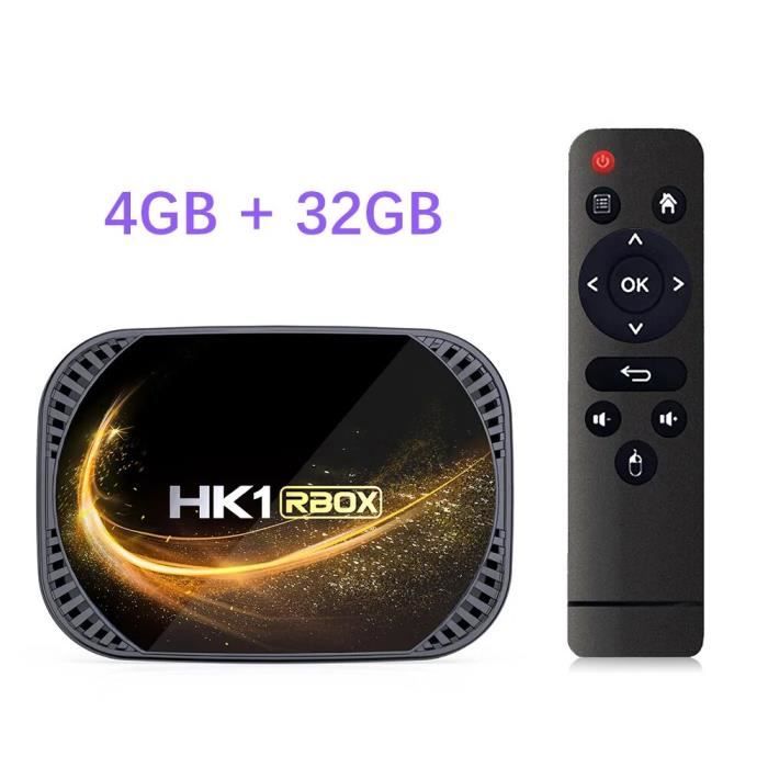 Boîtier TV HK1 RBOX X4S Android 11 Amlogic S905tage,4 Go-32 Go-64 Go,lecteur multimédia avec ...