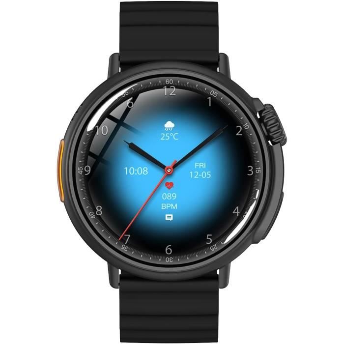 Montre Connectée Pour Homme Femmes, Ecran Amoled Tactile De 1,6 Pouces ...