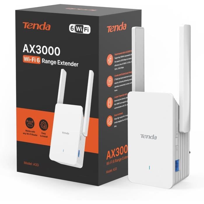Répéteur Wi-Fi 6 Ax3000, Amplificador Señal Wifi, Doble Banda 2.4 Ghz ...