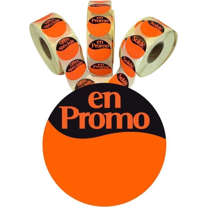 30222 - Rouleau de 1000 étiquettes Autocollantes - Ø 40mm ...