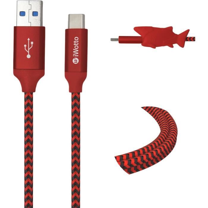 Iwotto USB Type-C 1M Cable - Fast Charge and Sync for Mobile - USB 3.0 ...