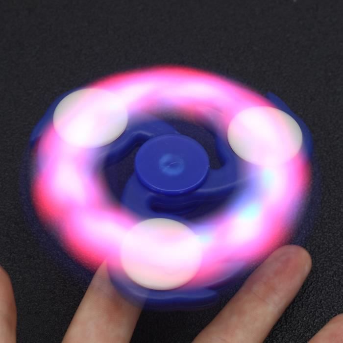TEMPSA LED Hand Spinner Triangle Focus ADHD EDC Roulement ANTI-STRESS ...