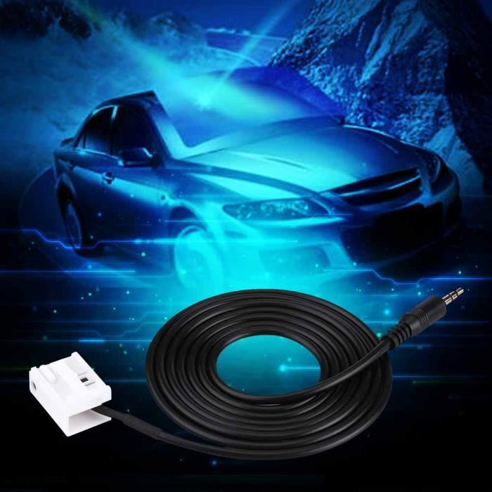Câble auxiliaire audio - ABI - Pour Peugeot 307 308 407 C2 C5 - 149 cm ...