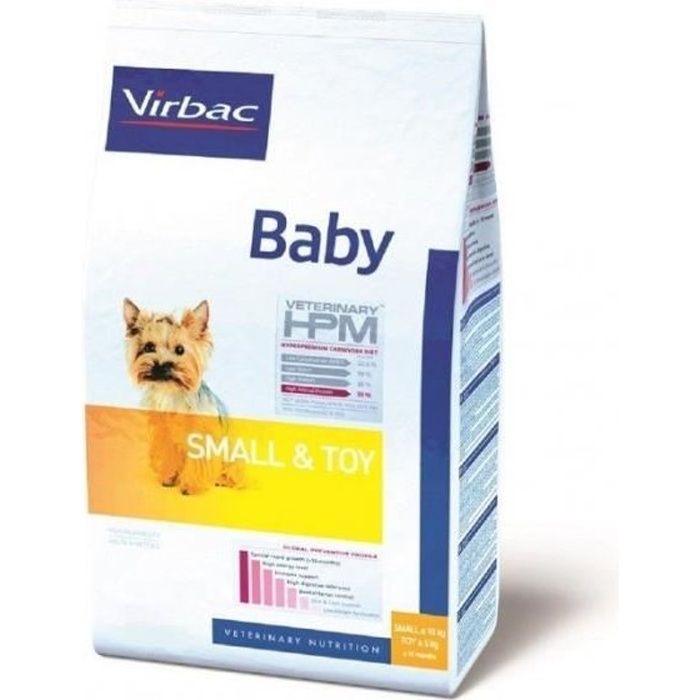 Croquettes - VIBRAC - Veterinary HPM Small & Toy - 1,5 kg - Pour chiot ...
