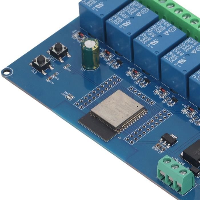 Module de relais 8 canaux - ZJCHAO - ESP32 - 5-30V DC - WiFi - 2 ans de ...