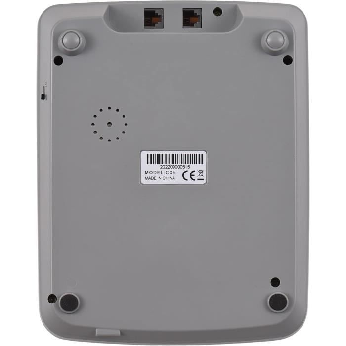 Téléphone Fixe avec Fil,Téléphone Filaire à Gros Boutons pour Personnes ...