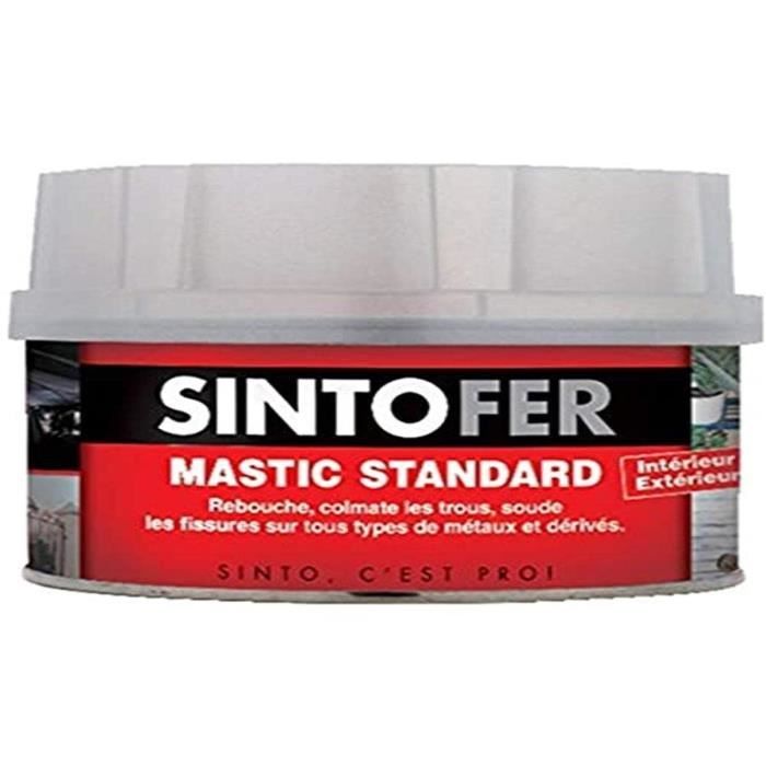 Mastic - SINTO - SINTOFER standard sans styrène - Blanc - 970g ...