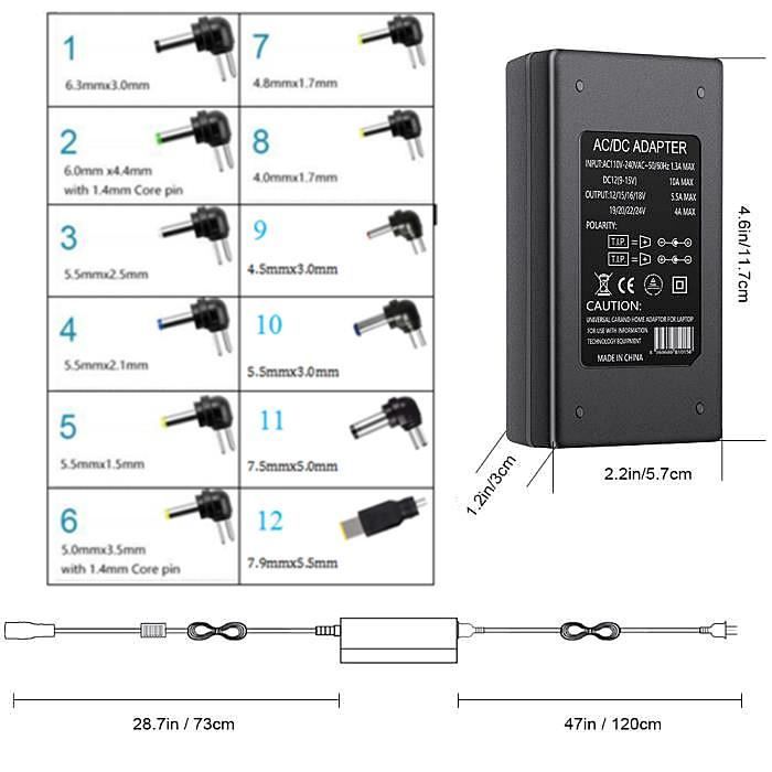 Moniteur d'alimentation - INN - TD - Chargeur universel 12-24V - 13 ...